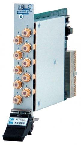 PXI Dual 4 to 1 RF Multiplexer 2GHz 50 Ohm SMB